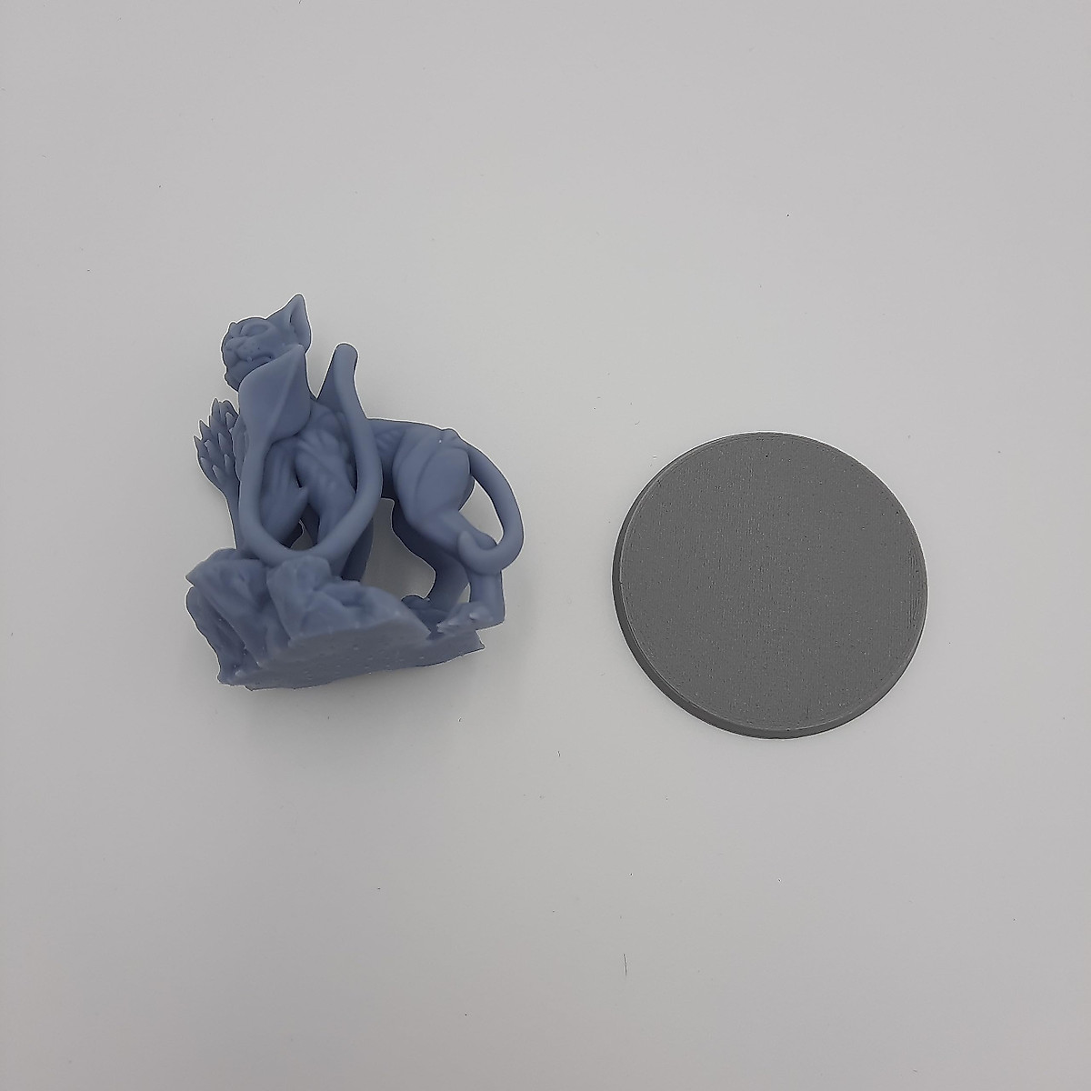 HERO Creations - Displacer Beast, Standing - RPG - Dungeons and Dragons - DND - Pathfinder - Lord of The Ring - Figurine Miniature (Gray/Unpainted)