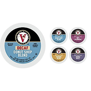 Victor Allen's Coffee Decaf Donut Shop Blend (80 Count) and Variety Pack (42 Count) Single Serve Coffee Pods for Keurig