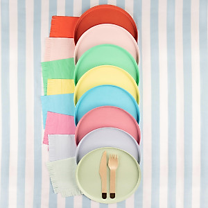 Meri Meri Compostable Party Plates, Pack of 8 Eco Friendly Plates for Parties and Occasions, Single Use, Compostable/Disposable