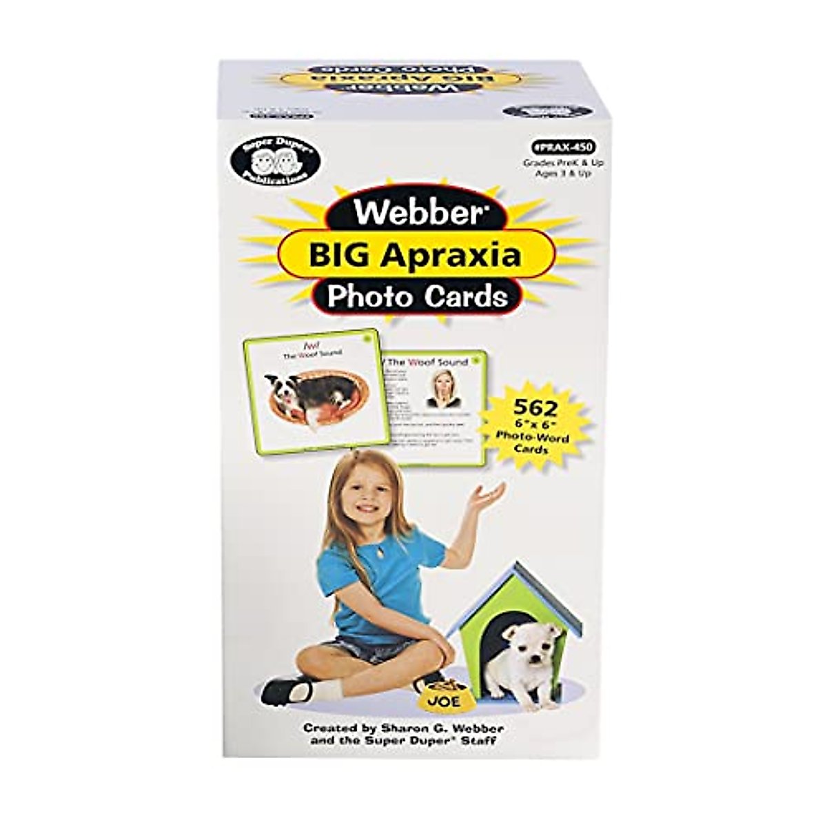 Super Duper Publications | Webber® Big Apraxia Photo Cards | Organized Words by Syllable for Ease of Speech Production | Vowels and Consonants | Basic Syllable Shapes | Activities with Instructions