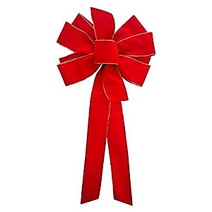 36-Pack Christmas Bows | 6.99 Bulk Pack | 10x26" Premium Handmade | Indoor Outdoor Christmas Decor | The Handmade Bow