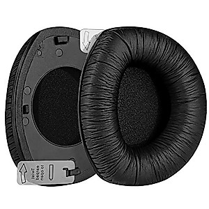 Replacement Ear Pads for Sennheiser RS160, HDR160, RS170, HDR170, RS180, HDR180 Headphones Replacement Ear Cushions, Ear Covers, Headset Earpads (Leatherette/Black)