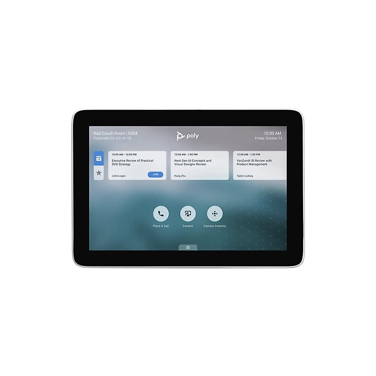 Poly - TC8 Touch Controller (Plantronics) - 8" High Resolution Touch Screen Display - Works with Poly Studio X Family and G7500