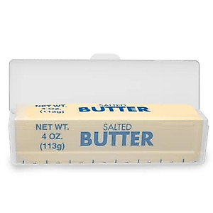 Butter Tray for Refrigerator - Stay Fresh Clear Plastic Box for Butter with lid, Dishwasher Safe, BPA Free. Perfect Butter Dish Container for your Pantry, Counter, or Refrigerator