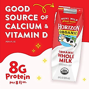 Horizon Organic Shelf-Stable Whole Milk Boxes, 8 oz., 12 Pack