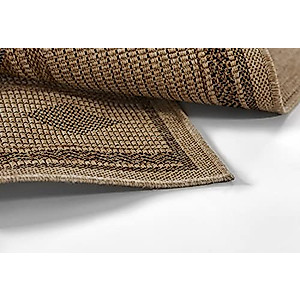 Momeni Hampton Transitional Indoor/Outdoor Area Rug, Natural, 4'1" X 6'