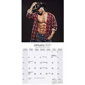 Hot Guys Calendar - Shirtless Men Calendar - Calendars 2020 - 2021 Wall Calendars - Guys 16 Month Wall Calendar by Avonside