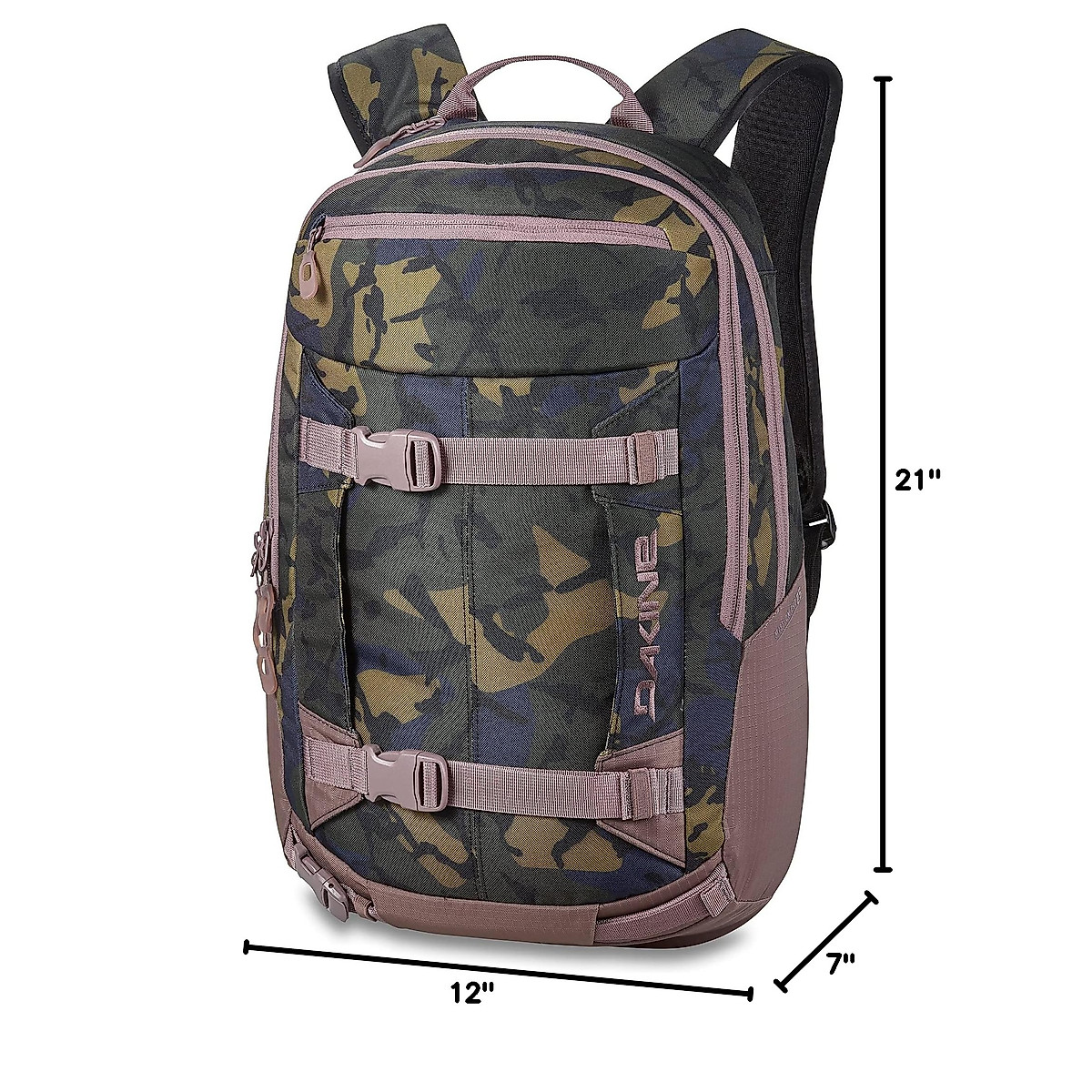 Dakine Mission Pro 25L Backpack - Women's, Cascade Camo - Snowboard & Ski Backpack