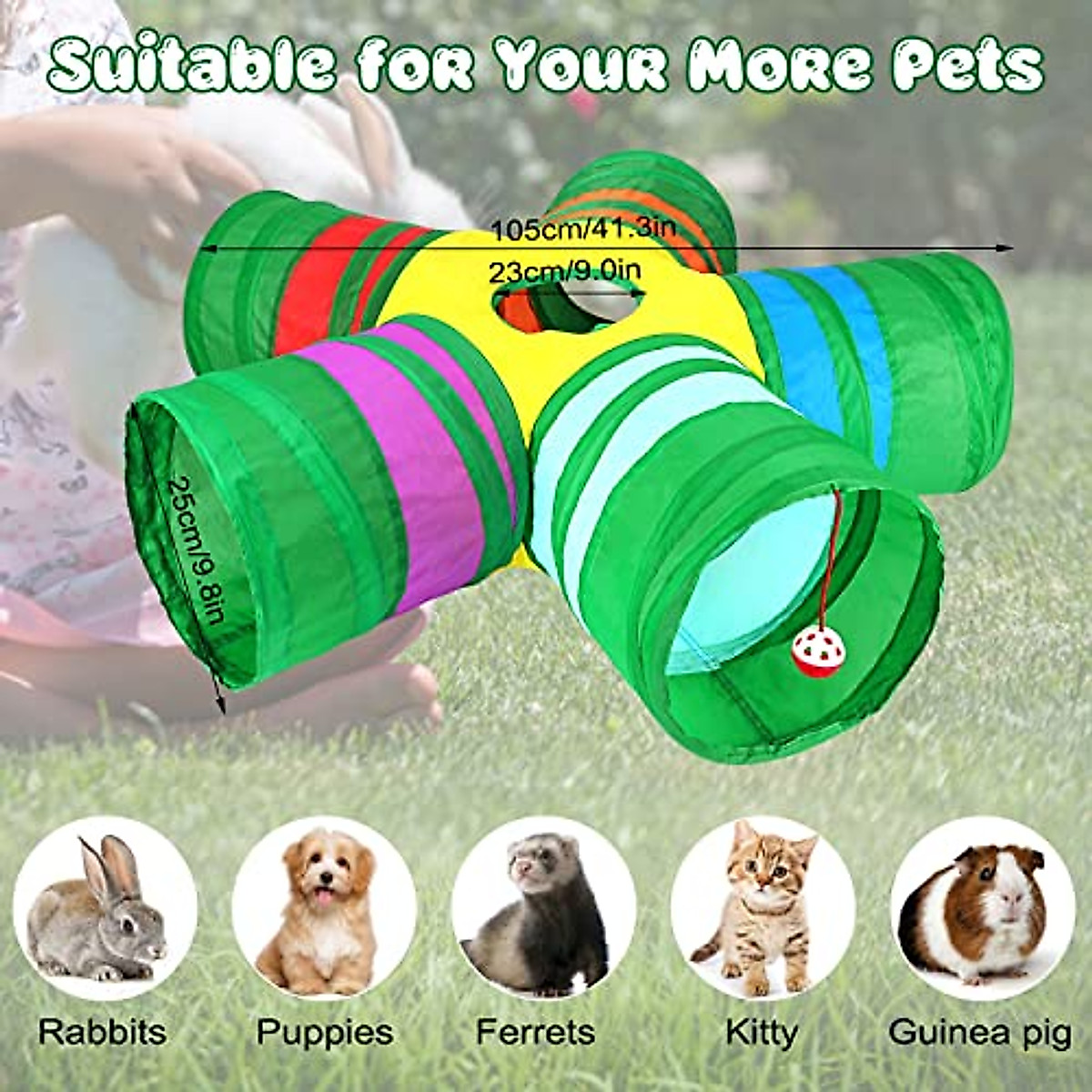 BWOGUE Cat Tunnels for Indoor Cats