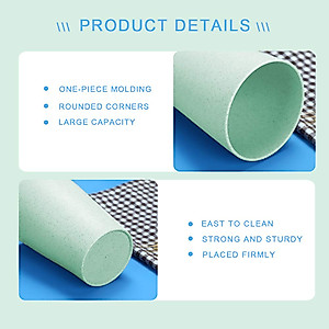 Roucerlin 4 Pack 20 OZ Wheat Cup, Unbreakable Reusable Wheat Straw Drinking Cup, Coffee, Tea, Water, Beer, Milk, Juice Cup, Stackable Travel Cup (Green)