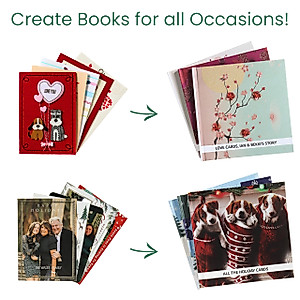 Cards by Artkive Greeting Card Organizer Book - We Transform Cards into a Keepsake Book Gift - Perfect for Birthday, Holiday, Graduations, Baby Showers, etc. (Recycle Cards)