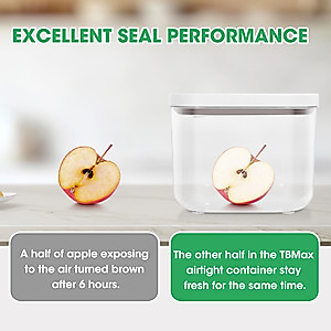 TBMax Flour Storage Container -10 Lbs / 5.28 Qt Rice Container with Pop Up Lid & Measuring Scoop for Flour, Cereal, Dry Food Storage and Kitchen Pantry Organization