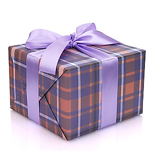 Baocuan 1-1/2 inch Coral Purple Satin Ribbon 50 Yards Solid Fabric Ribbons Roll for Wedding Invitations, Bridal Bouquets, Sewing, Party Decorations, Gift Wrapping and More