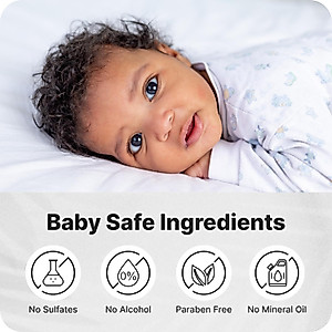 Coconut Baby Oil - Natural & Organic Moisturizer, Hair Oil for Cradle Cap Treatment, Newborn Sensitive Skin, Eczema & Psoriasis Relief, Unscented, Sunflower & GrapeSeed Oil 4 floz | Coconut Essentials