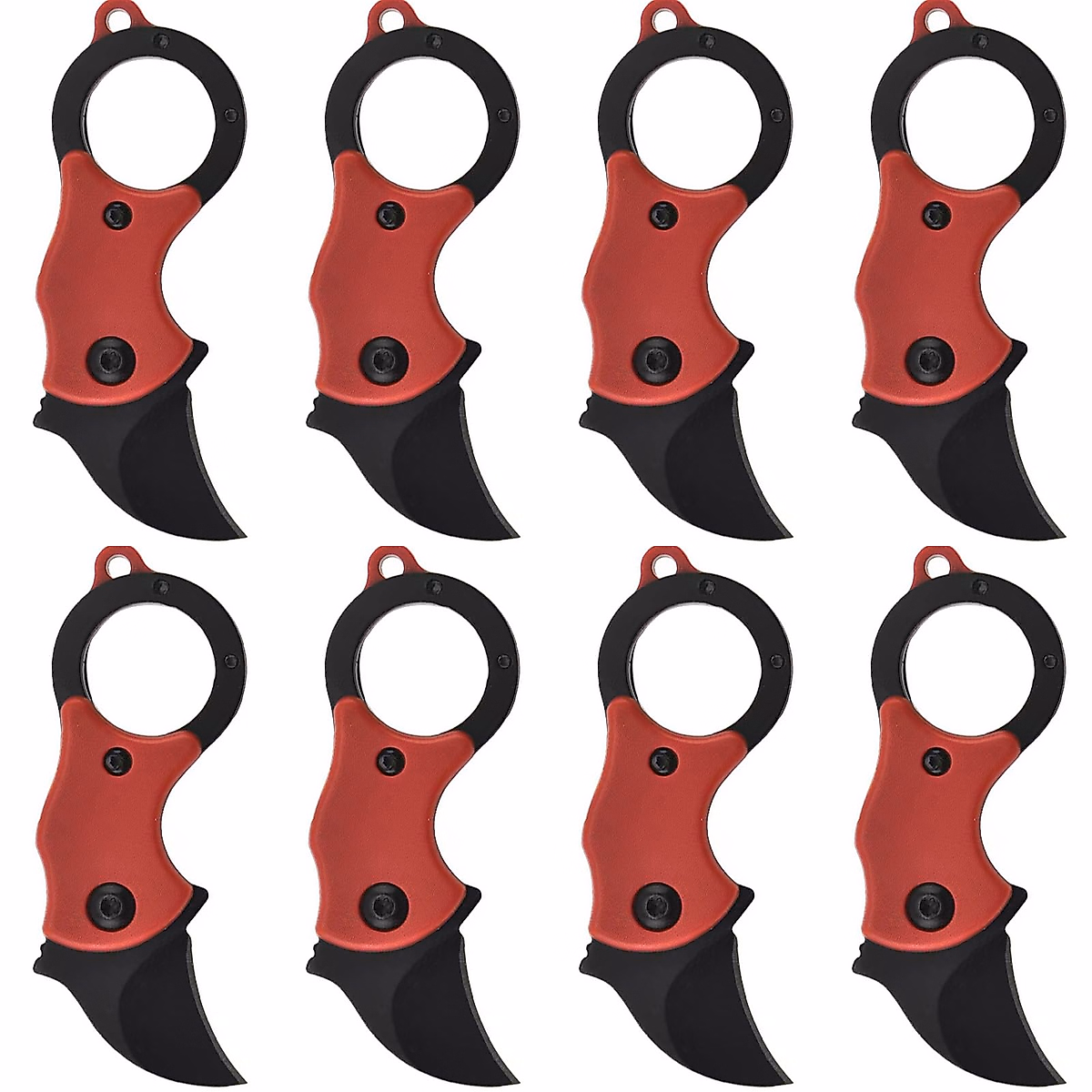 JUNZHIZHE Folding Knife Mini Pocket Knife Men's Pocket Knife, Exquisite EDC Folding Knife Box Knife, Daily Carrying Small Tool, Men's Gift (8Pack) (s)