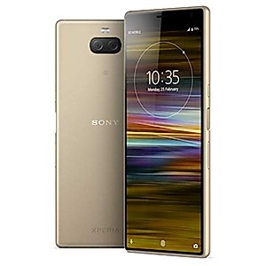 Sony Xperia 10 Plus i4293 64GB, Dual Sim, 6GB RAM, 6.5 inches, 12MP + 8MP Dual Main Camera, GSM Unlocked International Model, No Warranty (Gold)