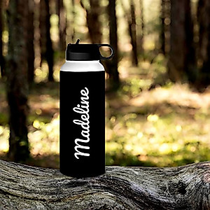 winorax Personalized Nurse Water Bottle for Women American US Flag Heartbeat Stethoscope Nurses Insulated Stainless Steel Sports Travel Coffee Bottle 12oz 18oz 32oz Gifts for Nurse Week RN CNA
