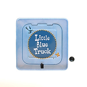 YOTTOY Contemporary Collection | Little Blue Truck Jack-in-The-Box Infant Plush Toy with Music
