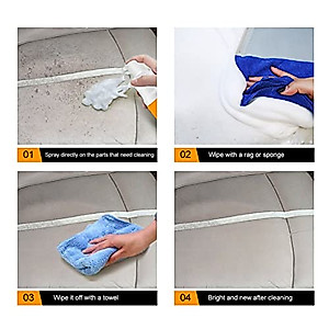 shoxil Foam Cleaner, Spray Foam Cleaner, Multifunctional Car Foam Cleaner, Foam Cleaner for Car and House Lemon Flavor, Strong Decontamination Cleaners Spray for Kitchen and Car (30ml, 3Pcs)