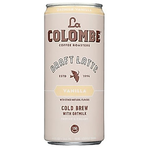 La Colombe Oatmilk Draft Latte, Plant-Based, Dairy-Free, Grab And Go Coffee, Vanilla, 9 Fl.Oz