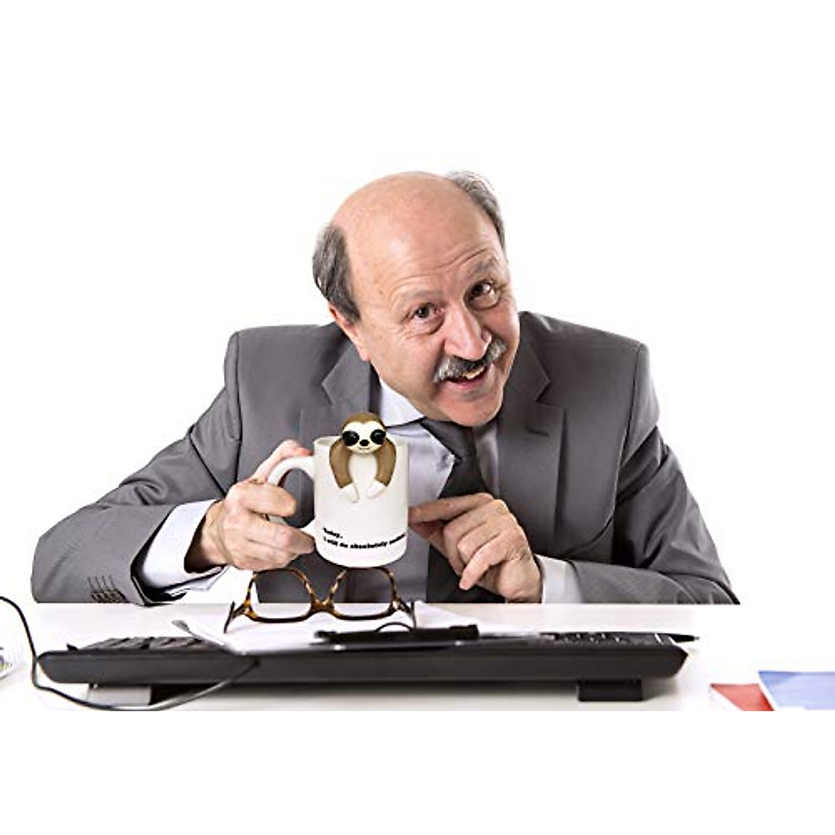 Decodyne Funny Sloth Coffee Mug - Cute Sloth Gifts For Women and Men - Best Friend Birthday Gifts for Women