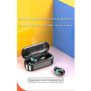 Fiudx Earbuds Bluetooth Wireless Headphones - Touch Control Bluetooth 5.0 Stereo in Ear Mini Earbuds Christmas Birthday Present Gift for Kids Adults