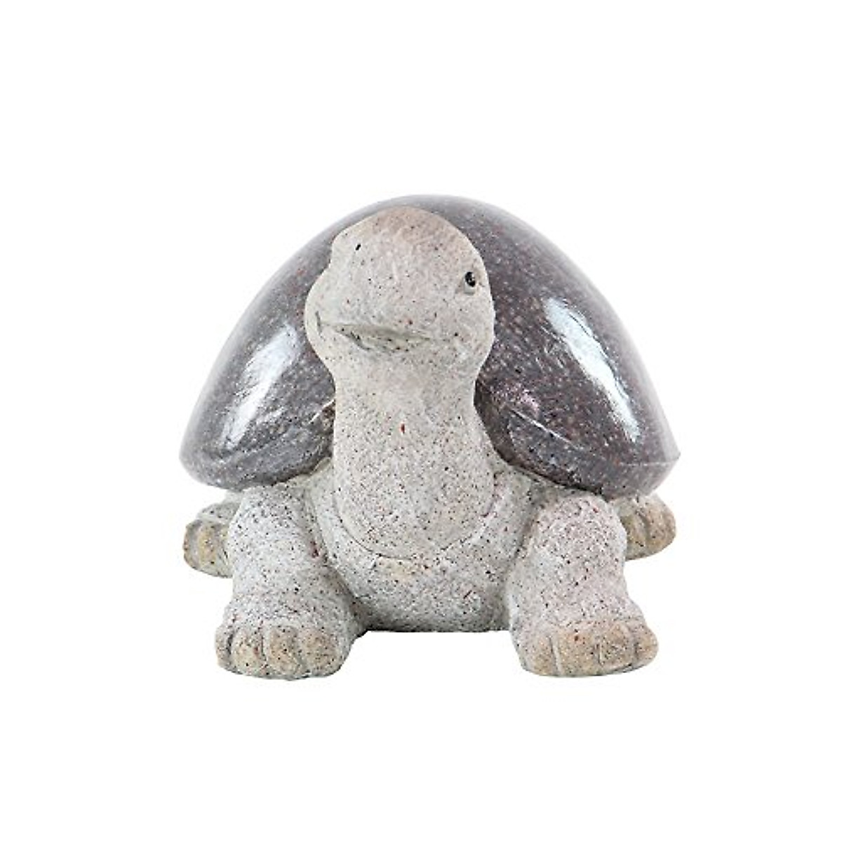 Deco 79 Polystone Turtle Decorative Garden Sculpture Indoor Outdoor Garden Statue, Outdoor Sculpture 13" x 12" x 10", White