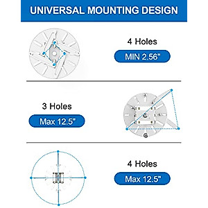 Joy Seeker Universal Wall or Ceiling Projector Mount, Extendable Low Profile Projector Bracket with Height Length Adjustable Arm, Full Motion Projector Holder/Hanger Fits Flat or Sloped Ceiling, White