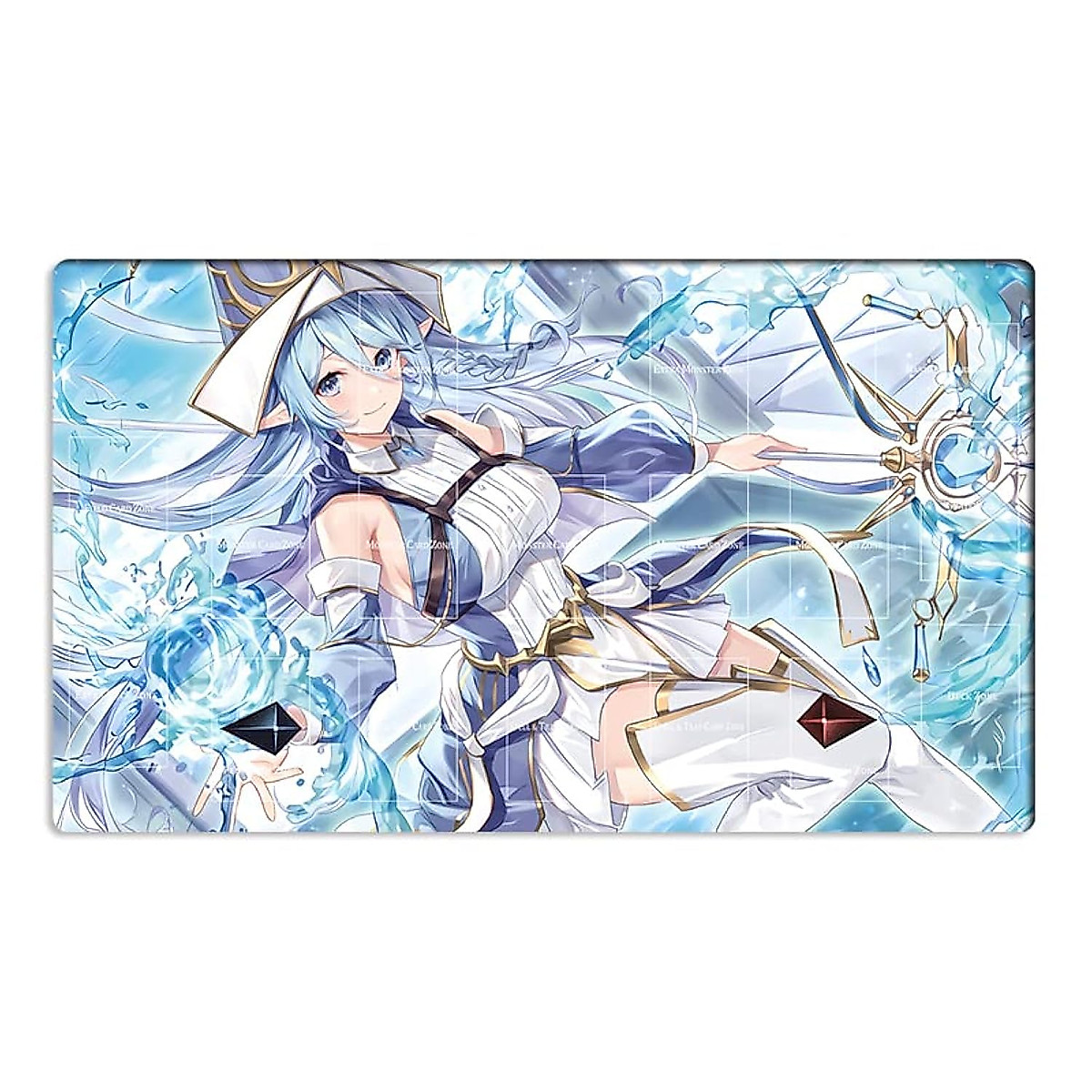 New Anime Dark Magician Girl Playmat Trading Card Game DMG Play Mat + Free Bag (ZD039-606-A)