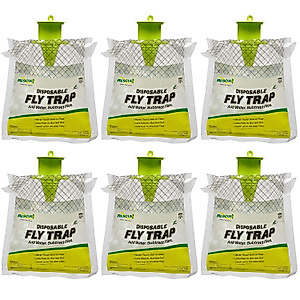 RESCUE! Outdoor Disposable Hanging Fly Trap - 6 Traps