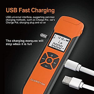 Optic Power Meter -70~+10 dBm Fiber Light Meter for Testing 7 Calibrated Wavelengths Rechargeable