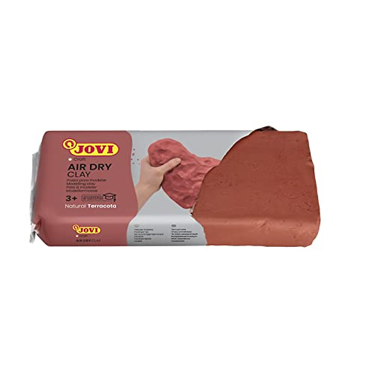 Jovi Air Dry Modeling Clay, 2.2 lb. Terracotta, non-staining, perfect for Arts and Crafts Projects