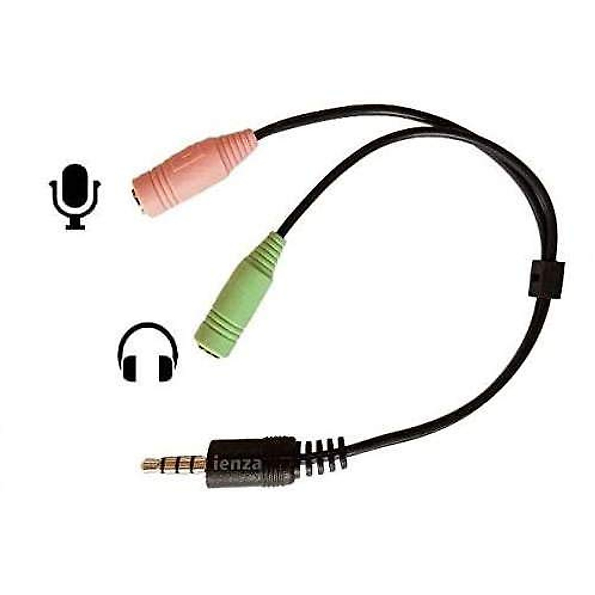 3.5mm TRRS Male to Dual 3.5mm TRS Female Headset Splitter Combo Adapter for iPhone, Android, PS4, Playstation 4 5, Xbox One Series X/S, Tablet, PC Gaming & New Laptops