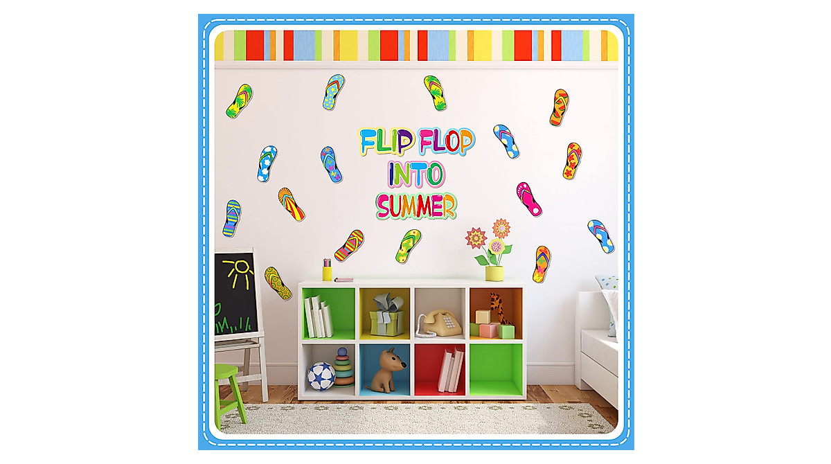 Brighten Summer Spaces with 120 Vibrant Flip Flop Decorations