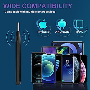 Earwax Removal with Camera 1080P HD Camera Otoscope Ear Camera and Wax Remover Ear Cleaning Kit Ear Wax Removers Wireless Ear Cleaner USB Digital Microscope Earwax Pick Accessories for Adults Baby