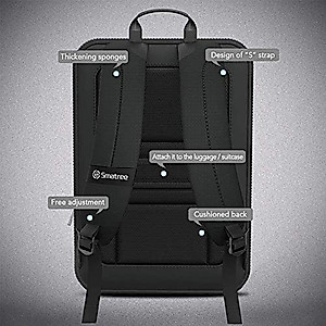 Smatree 15.6-16 inch Laptop Backpack, Hard Waterproof Daypack for Up To 16 inch Macbook Pro 2021, HP Pavilion 15, Acer 15.6 Gaming Laptop,Black