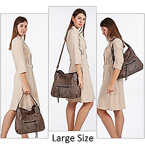 Realer Hobo Purses and Handbags for Women, Shoulder Bag Crossbody Bags with Tassel Small