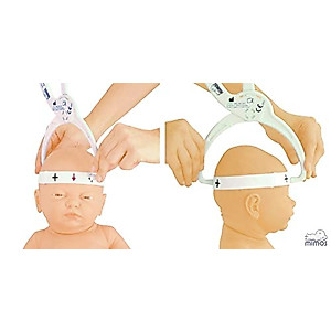 Mimos Craniometer (3 Units) - Cranial Asymmetry Measurement Tool, Diagnosis and Follow-up of Baby Flat Head Syndrome, Plagiocephaly Assessment.