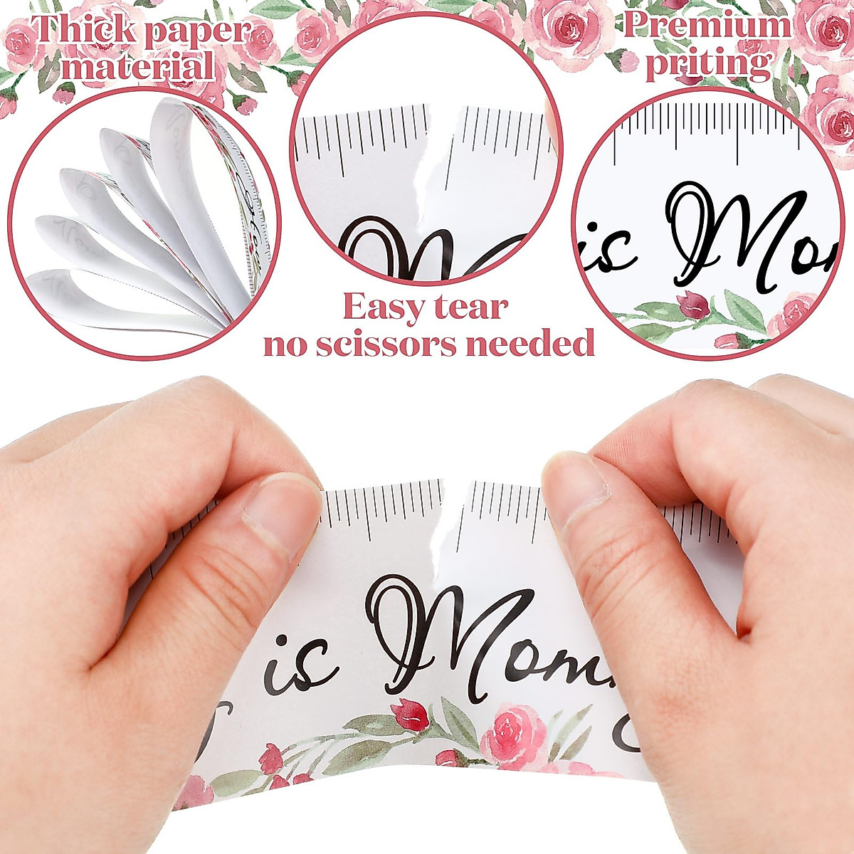 Ctosree How Big Is Mommy's Belly Baby Shower Guessing Game Baby Shower Games for Girl Gifts for Baby Shower Game Winners Measure Mommys Belly Baby Shower Game Decoration Baby Shower Game Ideas