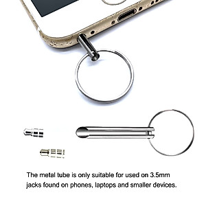 AOYUTC Metal Tube Headphone Plug Extraction Tool- Headphone Tip Removal Tool,Remove Broken Headphone Plug from Headphone Jack of Mobile Devices