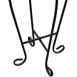 Gecheer Mosaic Side Table Plant Table Black White