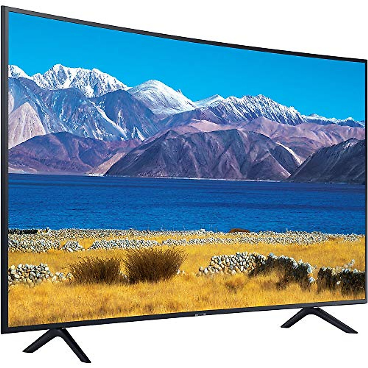 SAMSUNG UN55TU8300 55-inch HDR 4K UHD Smart Curved TV with Deco Home Soundbar Bundle