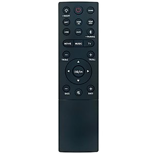 Replacement Remote Control Applicable for TCL Alto 8i 2.1 Channel Dolby Atmos Sound Bar TS8111 TS8132 TS8212 Soundbar Speaker System
