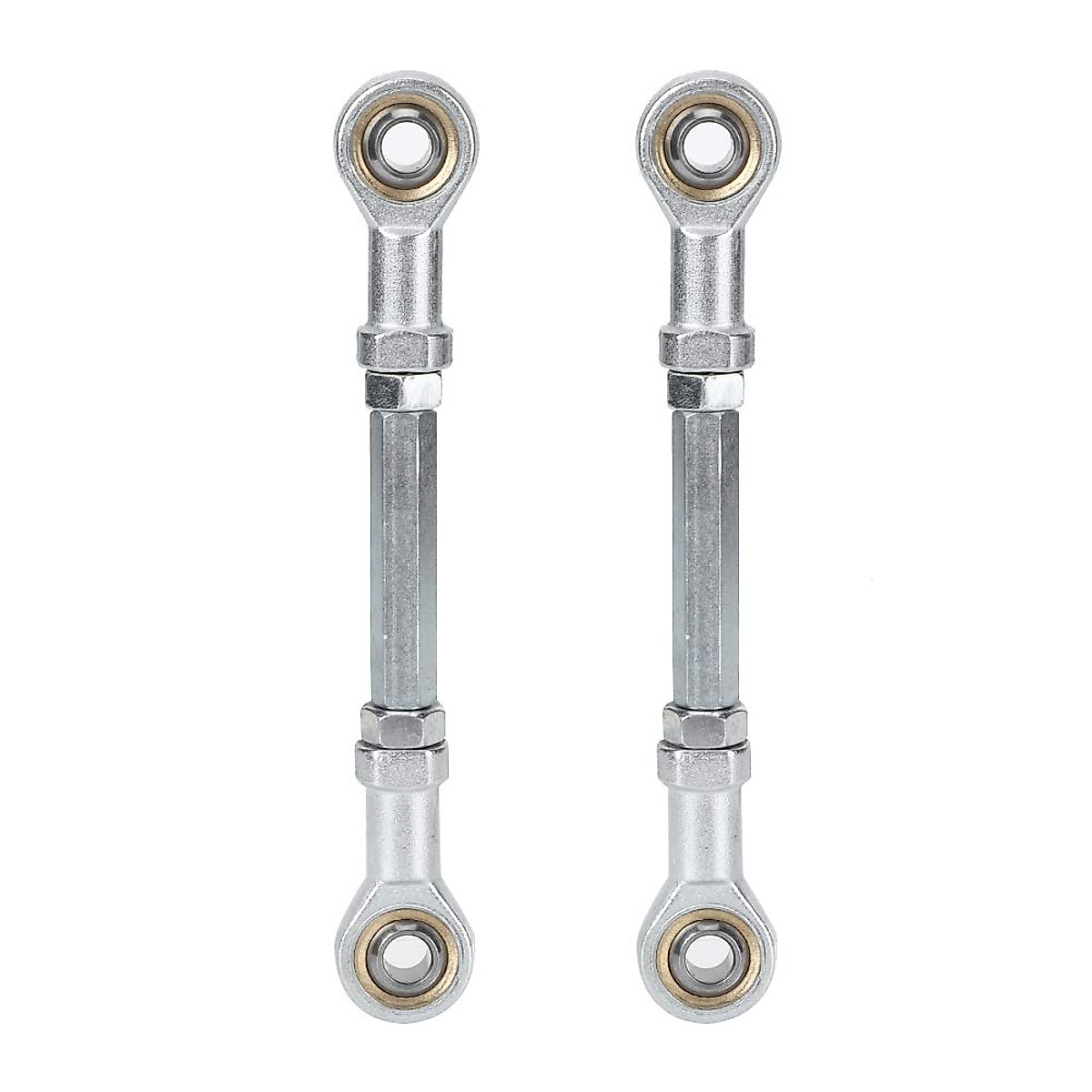 Kart Suspension Kit, 2pcs 150mm to 170mm 8mm Steering Tie Rod Kit Ball Joint for 49cc Electric Mini ATV Go Kart