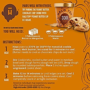 Halo Top Peanut Butter Chocolate Chip Light Cookie Mix, 12.6 oz.