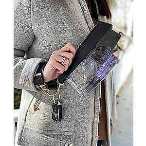 KEYPER Clear Bag (IT BAG Luxe) Transparent Small Travel Purse for Women Clear Clutch Women Purses & Handbags-Without Wristlet