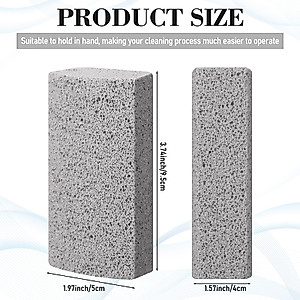 Loopeer 2 Pcs Pet Hair Remover Pumice Stone for Dog Cat Hair Removal Cleaning Pet Fur Stone 6 Inch Dog Fur Cleaning Tool for Car Interior Bedding Carpet Couch Furniture(3.74 x 2 x 1.6 in)