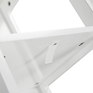 Yaheetech Bathroom Floor Cabinet, Wooden Storage Cabinet with 2 Drawers, Multifunctional Side Organizer Rack Stand Table, White