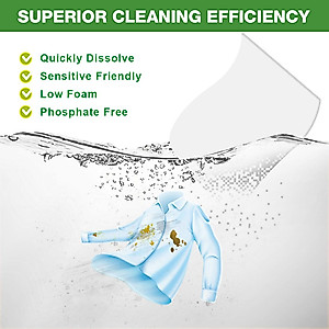 HOMEXCEL Laundry Detergent Sheets Fresh Scent Eco-Friendly, (100 Loads) 50 Washer Sheets, Plastic-Free Laundry Soap Sheets, Hypoallergenic Liquid Less Clear Strips for Travel, Home Clothes Washing