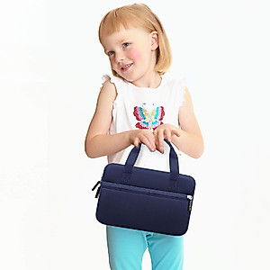 MoKo 7-8" Kids Tablet Sleeve, Neoprene Carrying Case Bag Fits Fire HD 8 Kids Edition 2018, Luna Controller, Fire HD 8 Plus/Fire HD 8 2020, Fire 7 Kids Pro 2021, Fire HD 8 Kids Pro 2021, Indigo